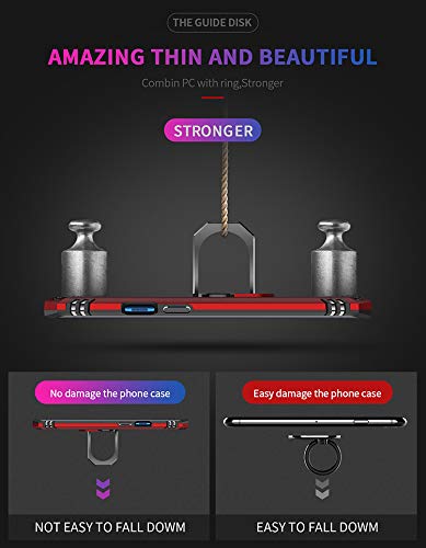 OnePlus 7 Pro Case Military Protection with Built-in 360 Rotation Kickstand Support Car Magnetic Holder for OnePlus 7 Pro 6.67" Jade