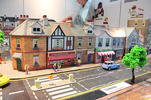 The CityBuilder Roads & PAVEMENTS Cardboard Model Layout Kit - O Scale Model Railroad Accessories