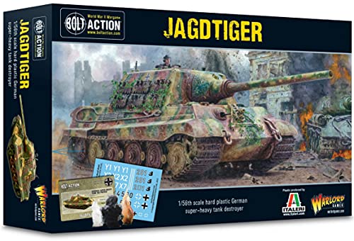 Bolt Action Jagtiger Tank 1:56 WWII Militarty Table Top Wargaming Plastic Model Kit 402012039