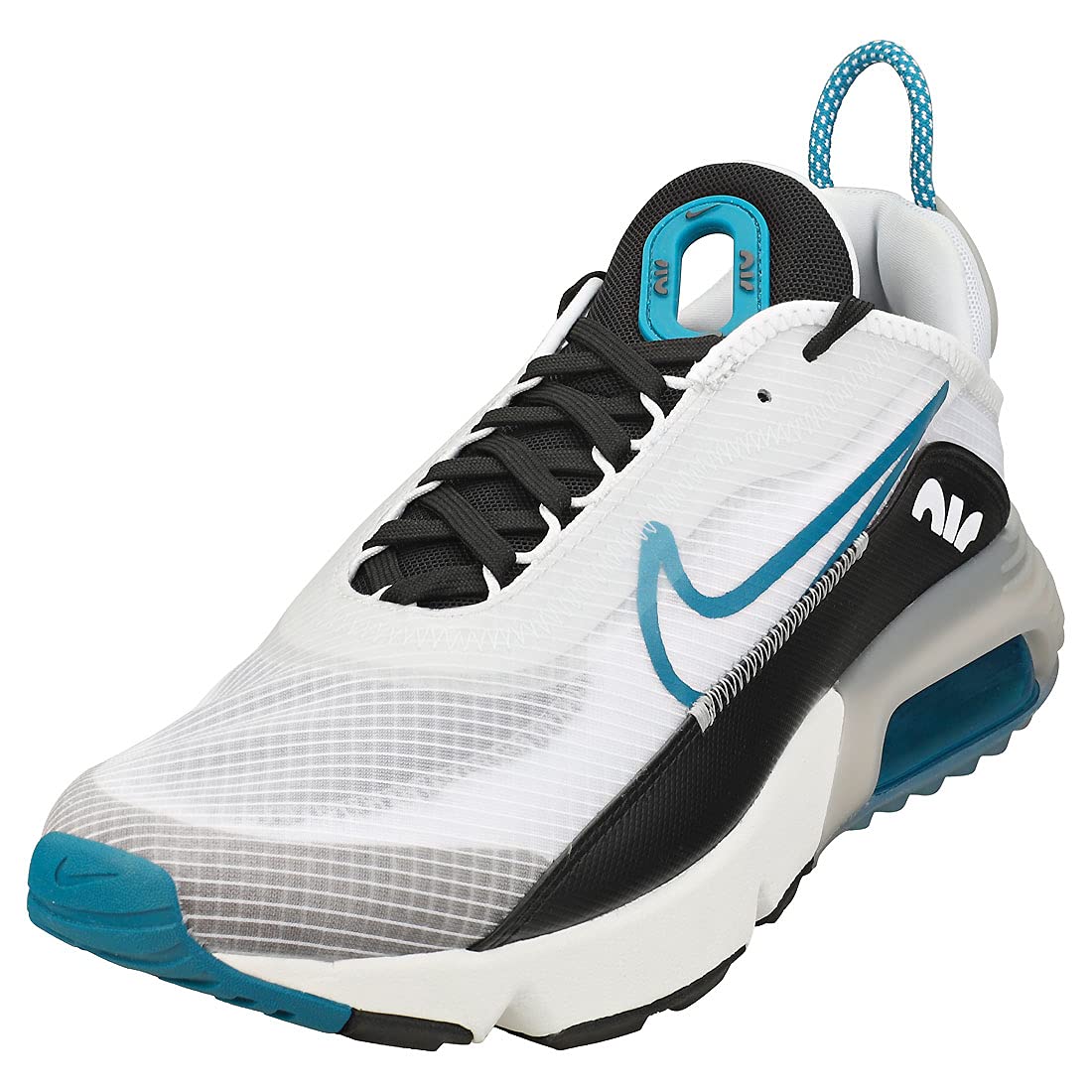 Nike Men's AIR MAX 2090 Running Shoe, White Green Abyss Black Pure Platinum Summit White Lt Smoke Grey, 14