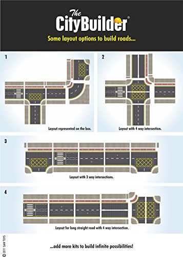 The CityBuilder Roads & PAVEMENTS Cardboard Model Layout Kit - O Scale Model Railroad Accessories