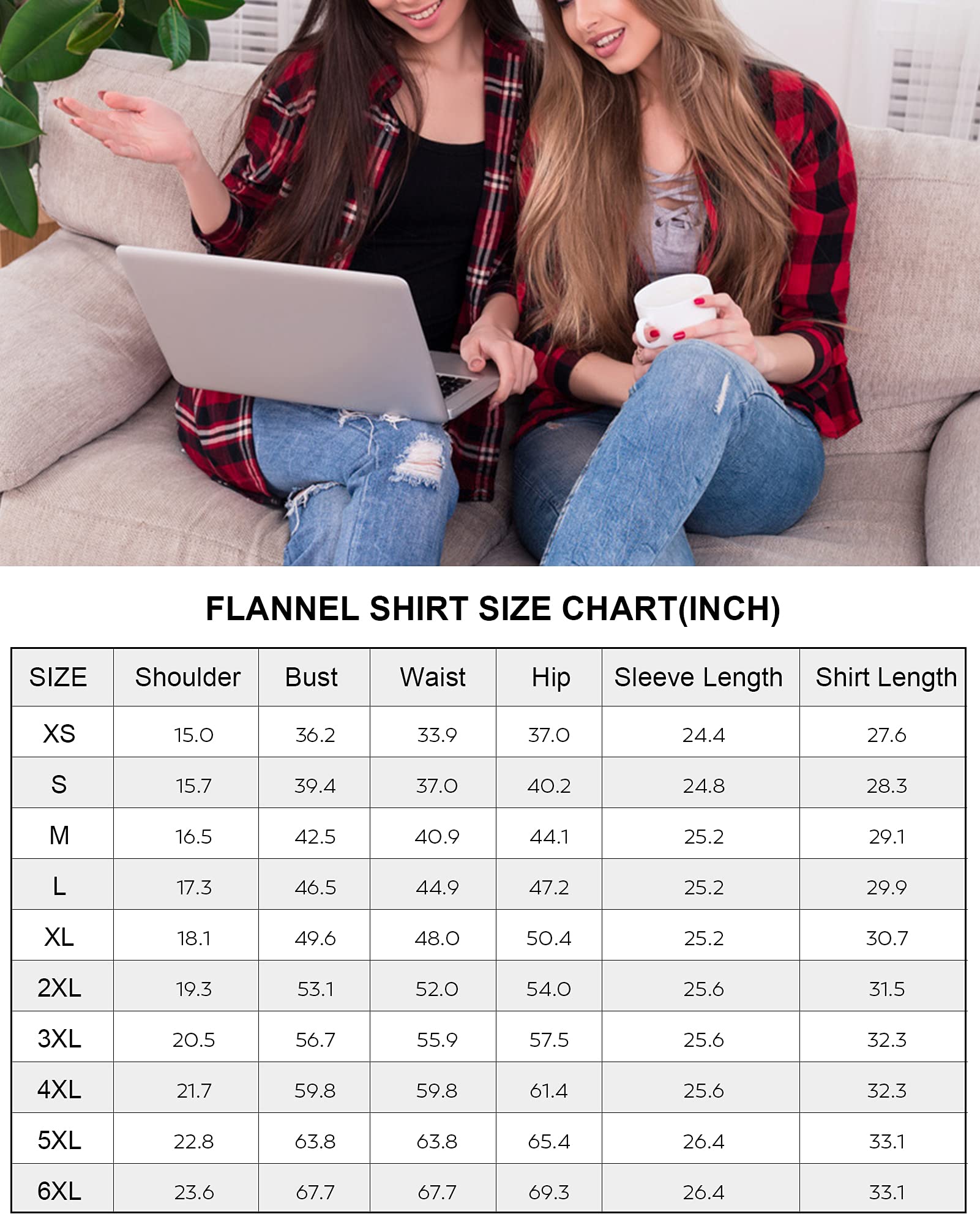 Alimens & Gentle Womens Plaid Flannel Shirts Long Sleeve Roll Up Casual Button Down Shirt Pink Grey