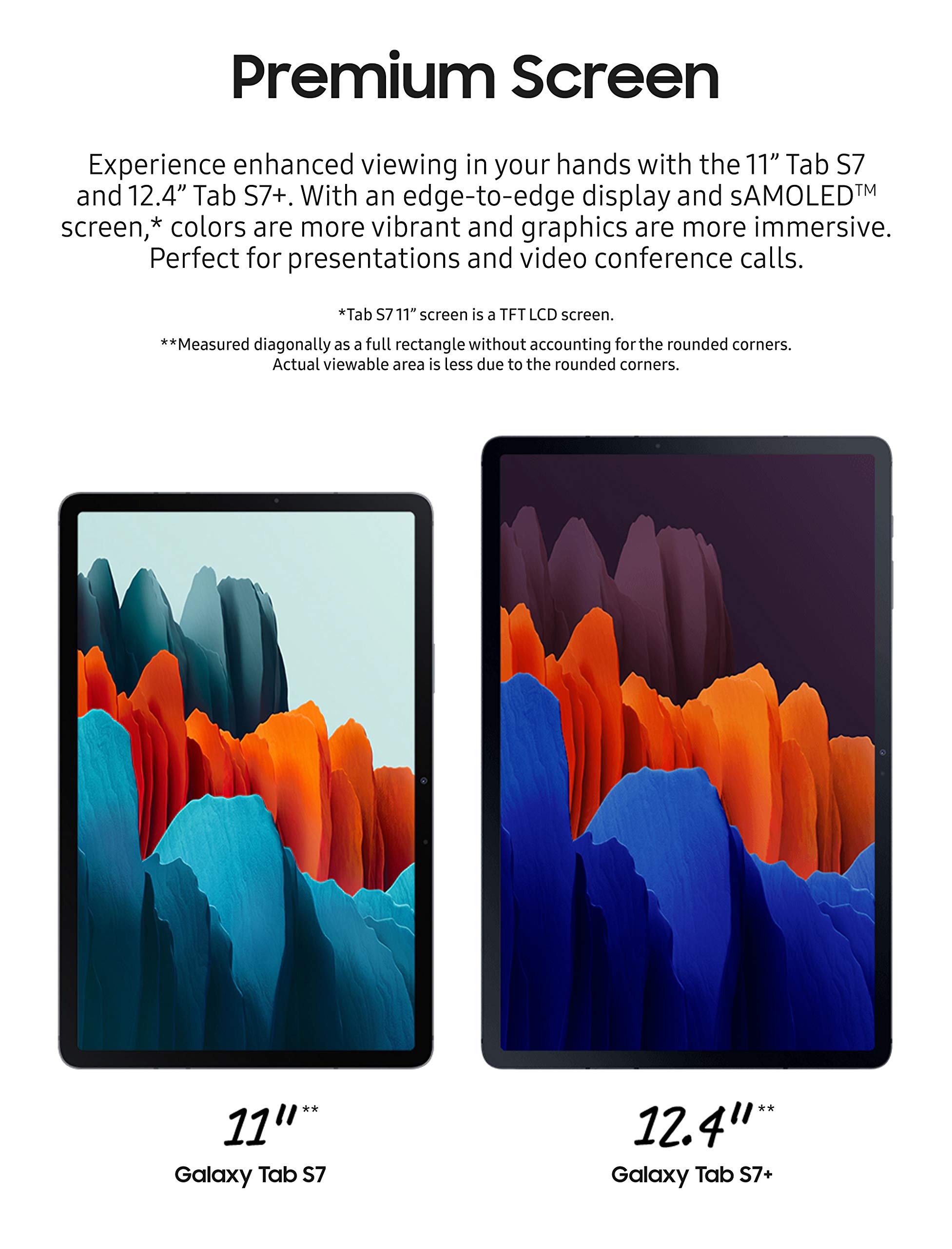 Samsung Galaxy Tab S7 (5G Tablet) LTE/WiFi (T-Mobile), Mystic Black - 128 GB (2020 Model - US Version & Warranty) - SM-T878UZKATMB