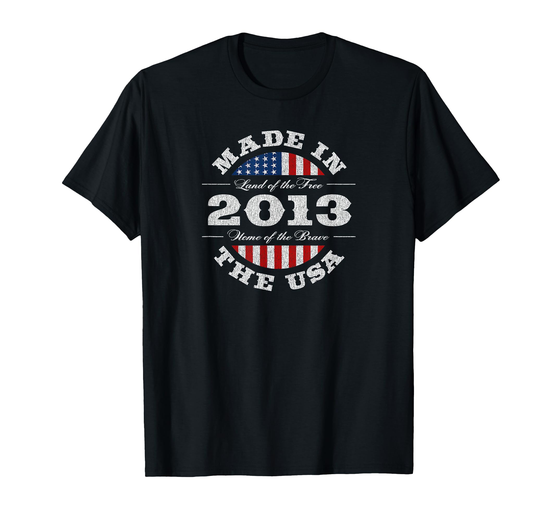 12 Year Old: USA Patriotic American Flag 2013 12th Birthday T-Shirt