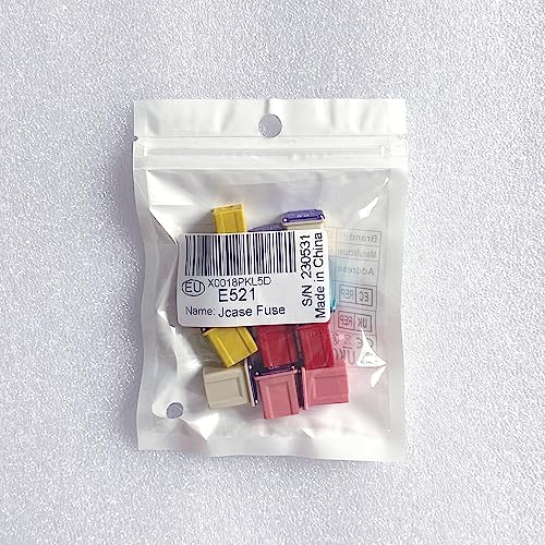Gebildet 12pcs 12V-24V Automotive Low Profile Jcase Box Shaped Assorted Fuse for Trucks,Cars and SUV,Boat(20A/25A/30A/40A/50A/60A,Each 2pcs)