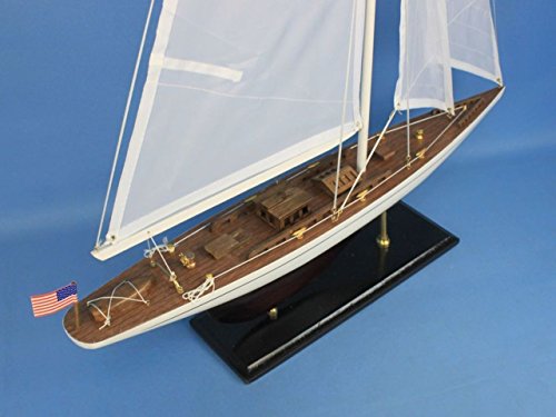 Hampton Nautical Wooden Ranger Model Sailing Yacht, 35"