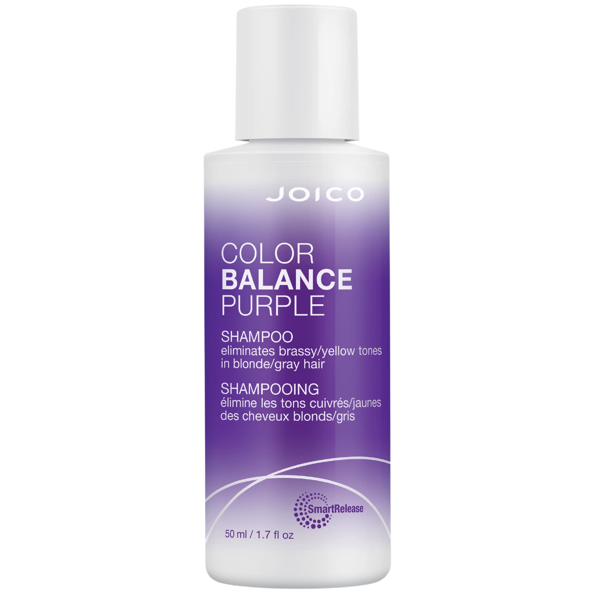 Joico Color Balance Purple Shampoo | For Cool Blonde, Gray Hair | Eliminate Brassy Yellow Tones | Boost Color Vibrancy & Shine | UV Protection | With Rosehip Oil & Green Tea Extract | 1.7 Fl Oz