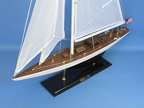 Hampton Nautical Wooden Ranger Model Sailing Yacht, 35"