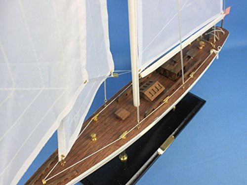 Hampton Nautical Wooden Ranger Model Sailing Yacht, 35"