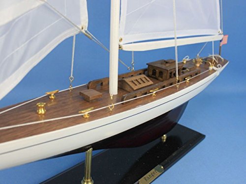 Hampton Nautical Wooden Ranger Model Sailing Yacht, 35"
