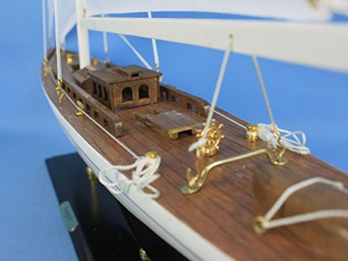 Hampton Nautical Wooden Ranger Model Sailing Yacht, 35"