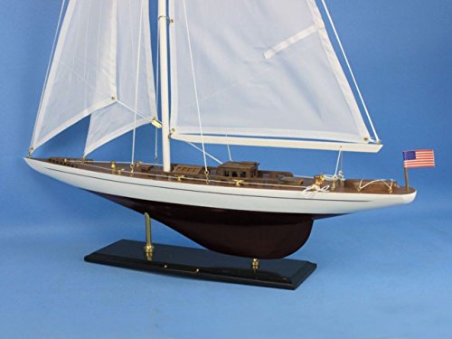 Hampton Nautical Wooden Ranger Model Sailing Yacht, 35"