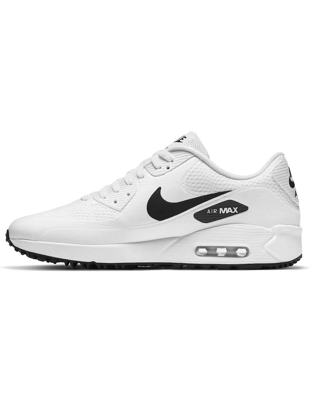 Nike Men's Air Max 90 G Spikeless Golf Shoes, White/Black, 11