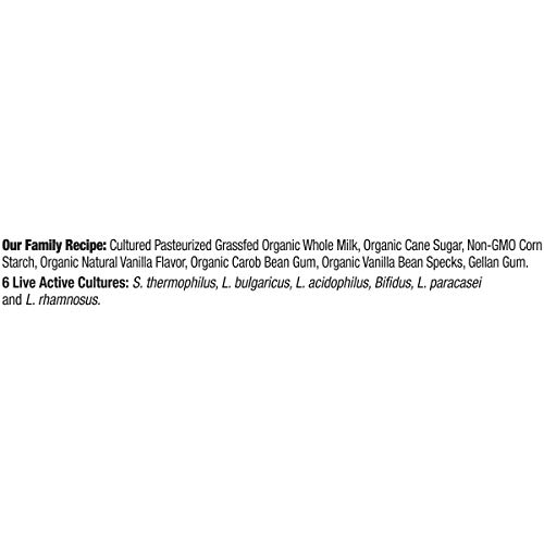 Stonyfield® Organic 100% Grassfed Vanilla Greek Whole Milk Yogurt 24 oz. Tub