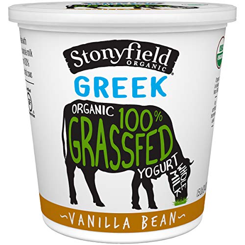 Stonyfield® Organic 100% Grassfed Vanilla Greek Whole Milk Yogurt 24 oz. Tub