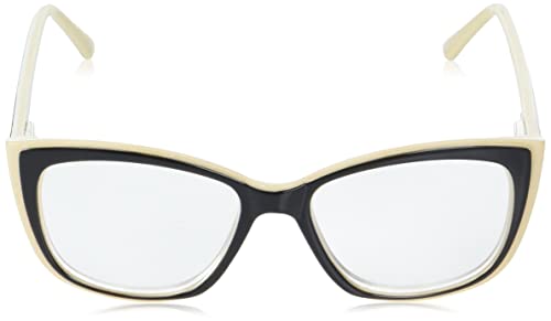 Sofia Vergara x Foster Grant Women's Gloria Reading Glasses Square, Black, 51 mm + 1.75