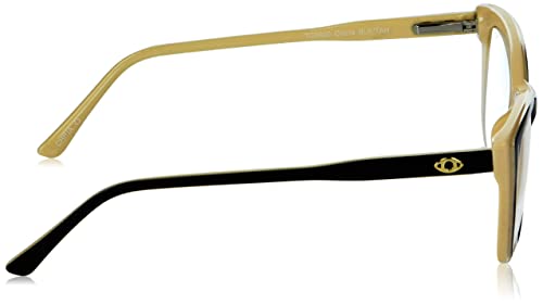 Sofia Vergara x Foster Grant Women's Gloria Reading Glasses Square, Black, 51 mm + 1.75