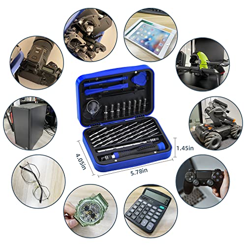 HeiyRC 36-in-1 Precision Magnetic Screwdriver Set Long Bits Driver Home Improvement Repair Tools Kit for Game Console PC Tablet Laptop Phone General Household Repair