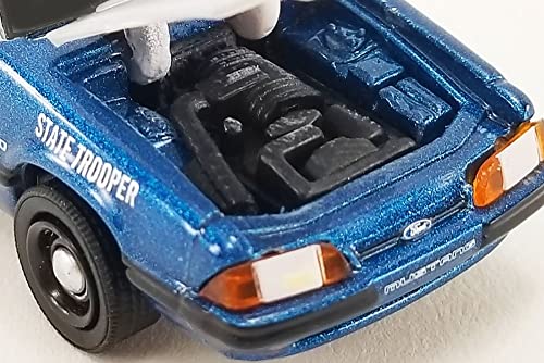 ModelToyCars Georgia State Patrol 1989 Ford Mustang SSP, Blue and White - Greenlight 51408 - 1/64 Scale Diecast Model Toy Car