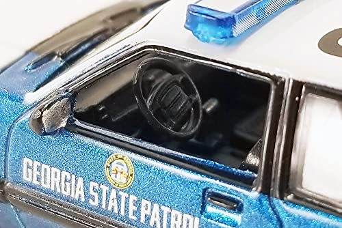 ModelToyCars Georgia State Patrol 1989 Ford Mustang SSP, Blue and White - Greenlight 51408 - 1/64 Scale Diecast Model Toy Car
