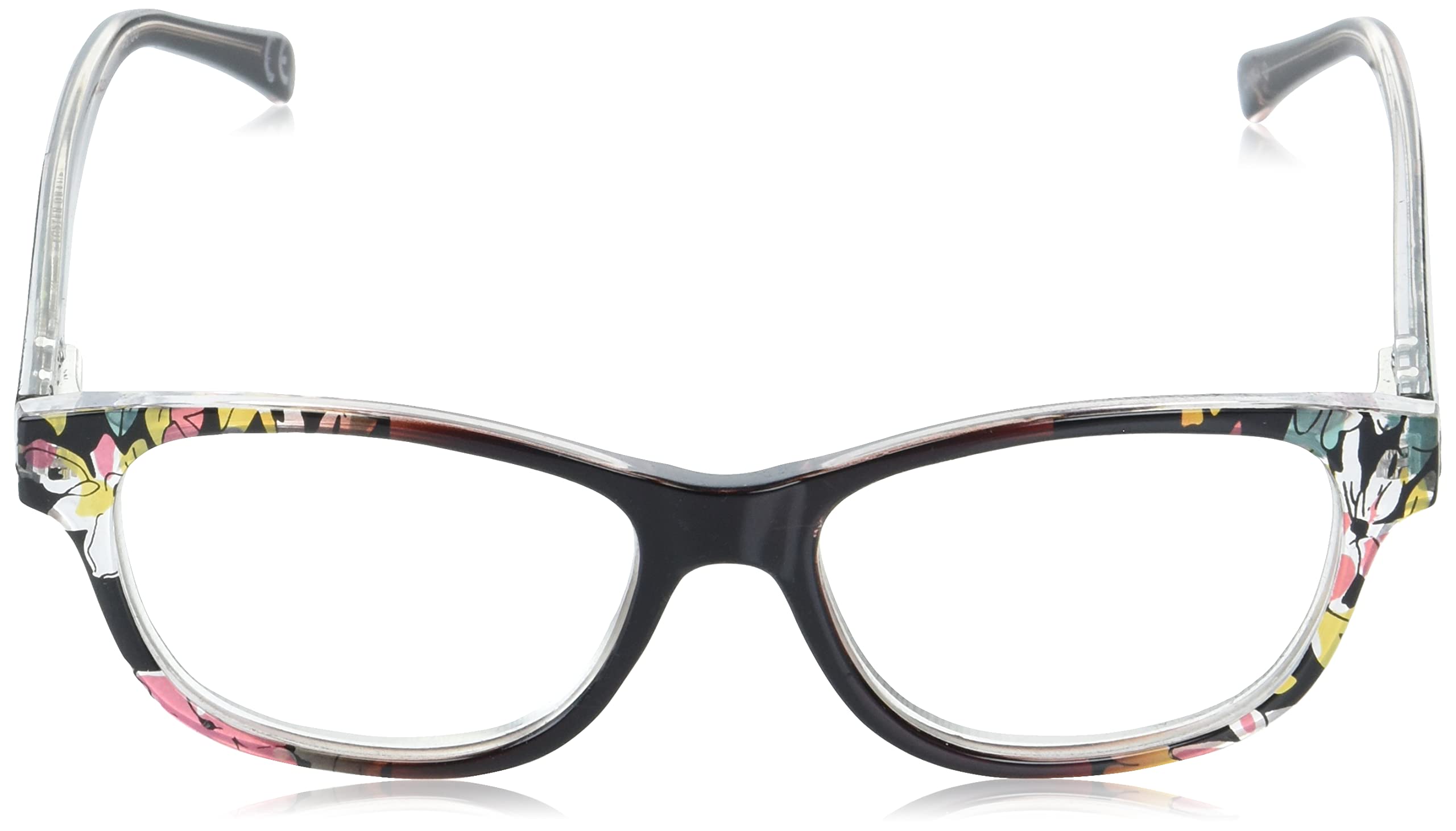 Sofia Vergara x Foster Grant Women's Linda Reading Glasses Square, Crystal Berry Floral, 52 mm + 1.5