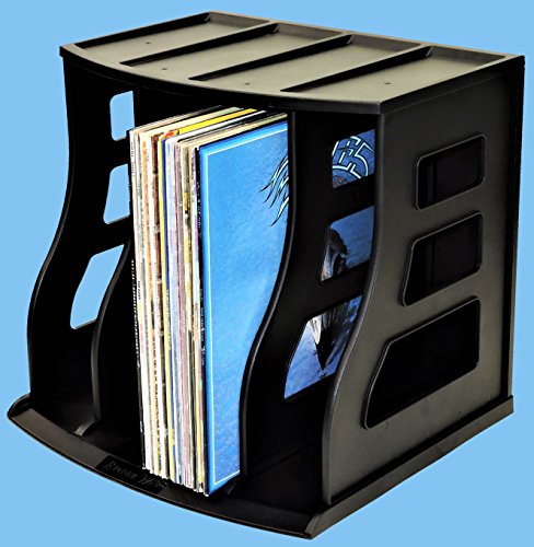 Binder Way - 3 Ring Binder Stand, Desktop Organizer, Vertical Book Shelf, Vinyl Record Storage Holder, Scrapbook 12x12 Paper Rack, LP Box, Lever Arch Filing Crate, Photo Album Cube - Stackable