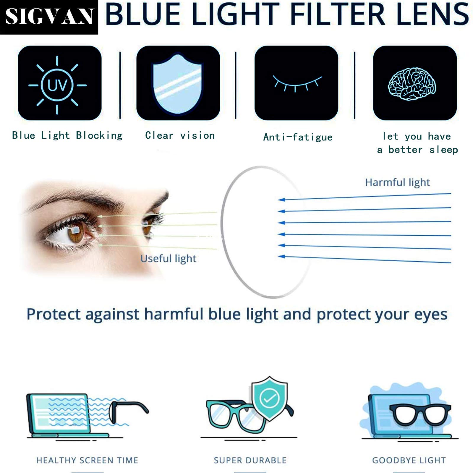 SIGVAN Ladies Reading Glasses Blue Light Blocking Spring Hinge Fashion Pattern Print Eyeglasses for Women (multicolour, 1.75)