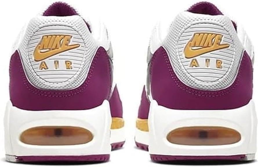 Nike Women's Air Max Correlate Shoes, White/Dark Grey-University Gold-Rave Pink, Size 7.5