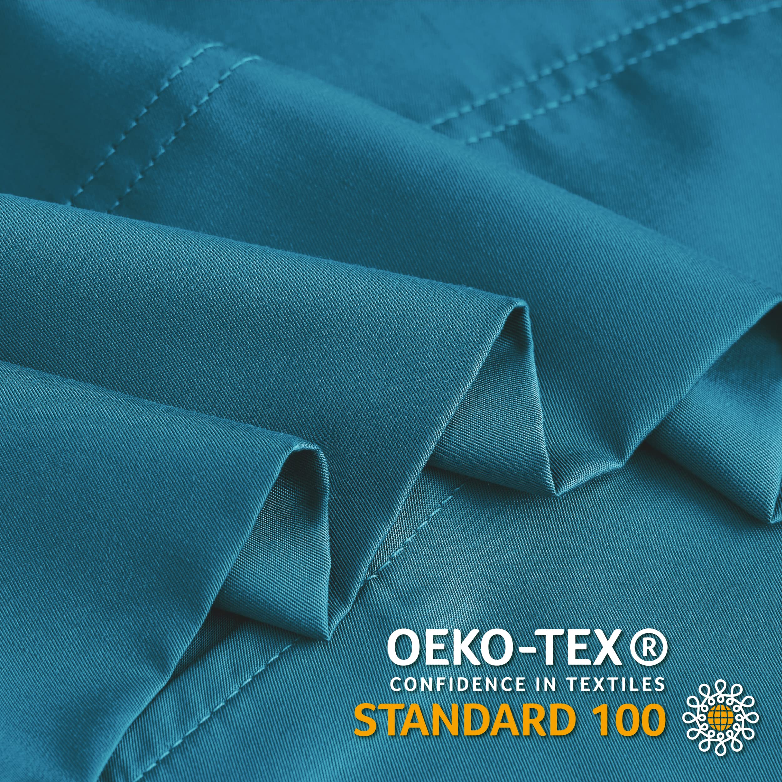 BEDELITE King Size Pillow Cases Set of 2, Rayon Derived from Bamboo, Cooling Pillow Cases for Hot Sleepers & Night Sweats, Breathable and Silky Soft Envelope Pillowcases(Teal, 20"x40")