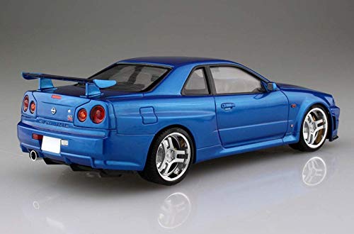 Aoshima 1/24 Scale Initial D Kozo Hoshino Bnr34 Skyline GT-R- Plastic Car Model Building Kit # 57339