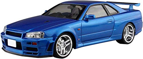 Aoshima 1/24 Scale Initial D Kozo Hoshino Bnr34 Skyline GT-R- Plastic Car Model Building Kit # 57339