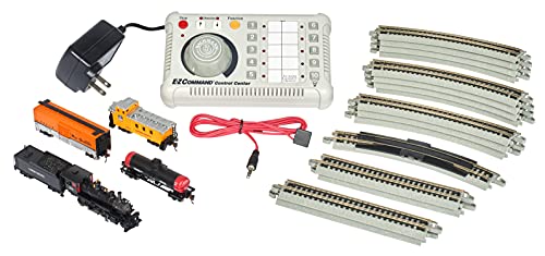 Bachmann Trains - Whistle-Stop Special DCC Sound Value Ready to Run Electric Train Set - N Scale , Black
