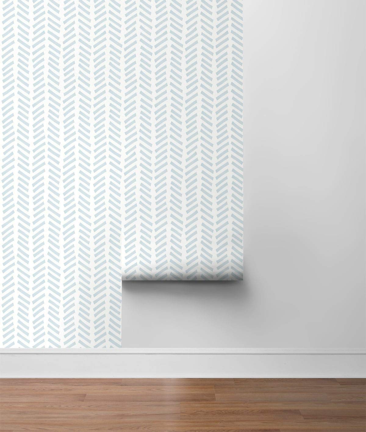 NextWall Mod Chevron Peel and Stick Wallpaper (Sky Blue)
