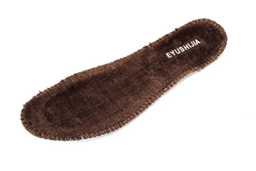 EYUSHIJIA Men's Hiking Boots Waterproof Outdoor Mid Ankle Lightweight Snow Shoes Trekking Trails(11, Brown-07-Fur Lining)