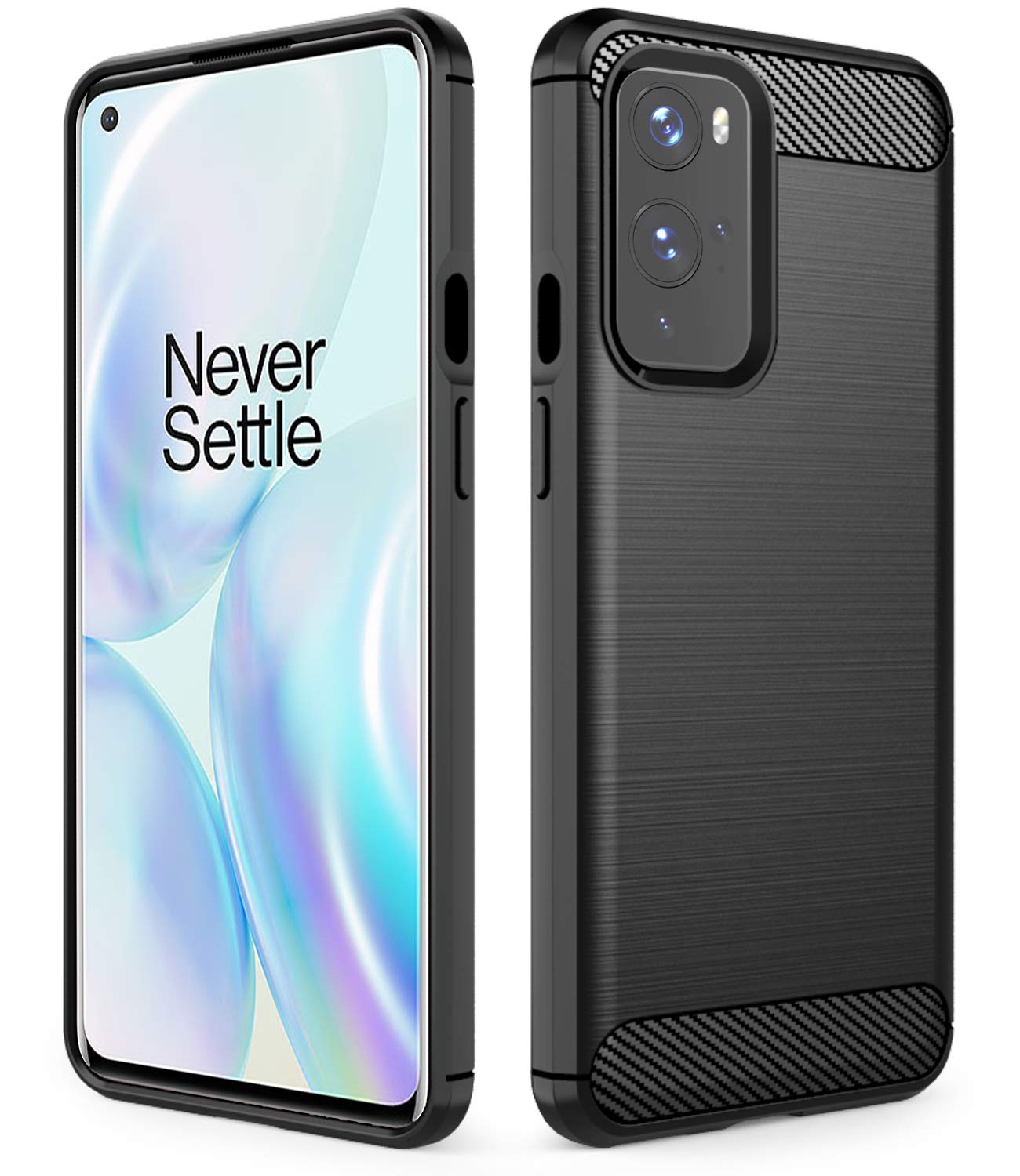 Dzxouui for Oneplus 9 Case,Oneplus 9 5G Phone Case,Protective Phone Cover Shockproof Soft TPU Cases for Oneplus 9 5G(DL-Black)