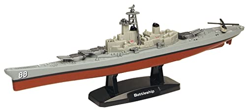 Battleship USS Iowa 9" Diecast Model Toy Ship with Helicopter by Motormax
