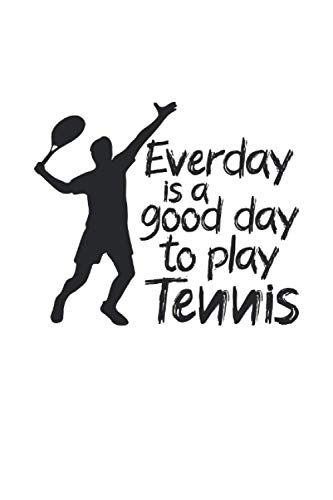 Everyday is a good day to play tennis sketchbook | notebook with 120 pages squared: Graph Paper Composition Notebook: Grid Paper, Quad Ruled, 120 pages Softcover (6x9 inch)