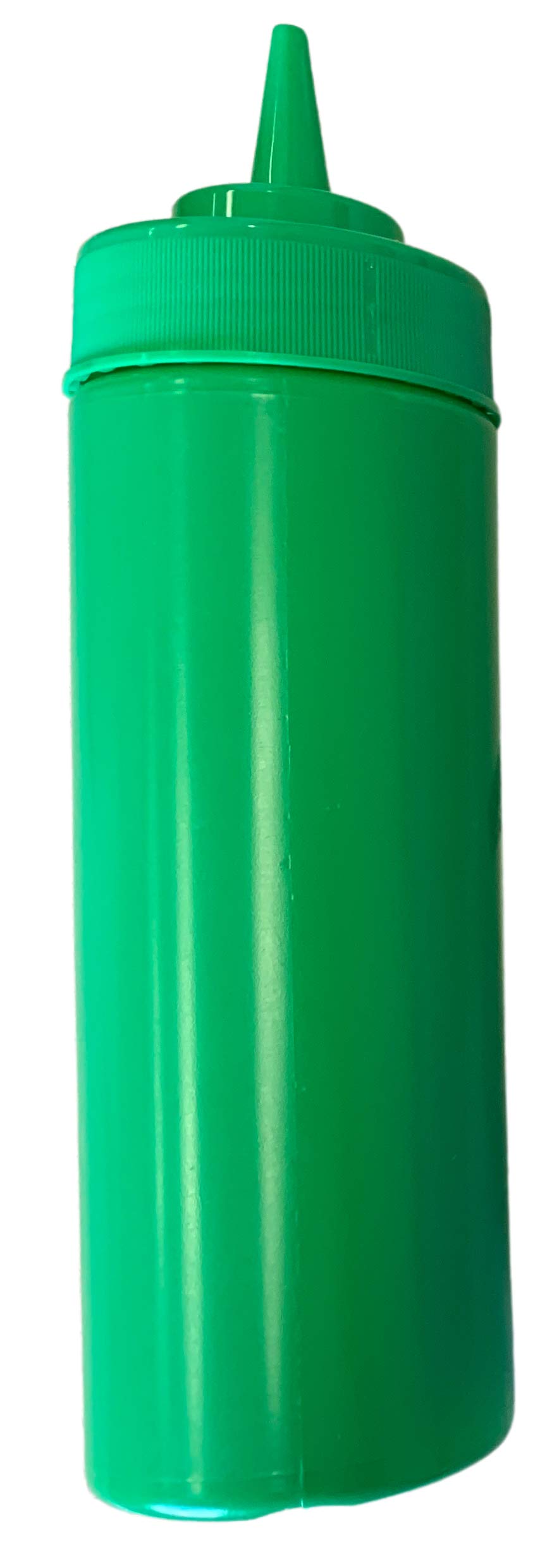 bark and lindy BPA Free Food Prep 12 oz Plastic Condiment Squeeze Bottle for Hot Sauces Condiments Dressings (green)