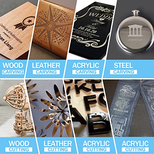 SCULPFUN S9 Laser Engraver, 90W Effect High Precision CNC Laser Cutter and Engraver Machine, Deep Cutting for 15mm Wood, 0.06mm Ultra-Fine Fixed-Focus Compressed Spot