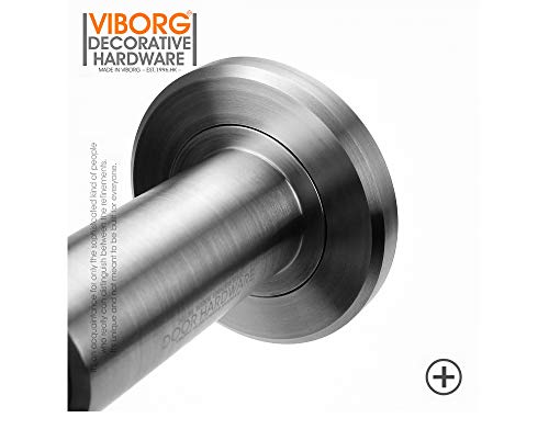 VIBORG Deluxe Solid Sus304 Stainless Steel Extra-Thick Casting Heavy Duty Adjustable Powerful Floor or Wall Mount Mounted Magnetic Doorstops Door Stopper Door Stop (1)