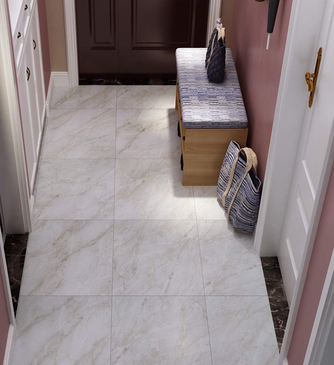 Livelynine Peel and Stick Floor Tile 12X12 Inch Concrete Grey Vinyl Flooring Peel and Stick on Floor Tile Stickers Bathroom Kids Bedroom Self Adhesive Floor Tiles Kitchen Laminate Waterproof, 4 Pack