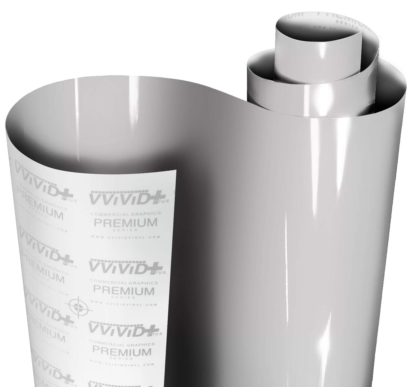 VViViD+ Ultra Gloss Light Chalk Grey Vinyl (1ft x 5ft)
