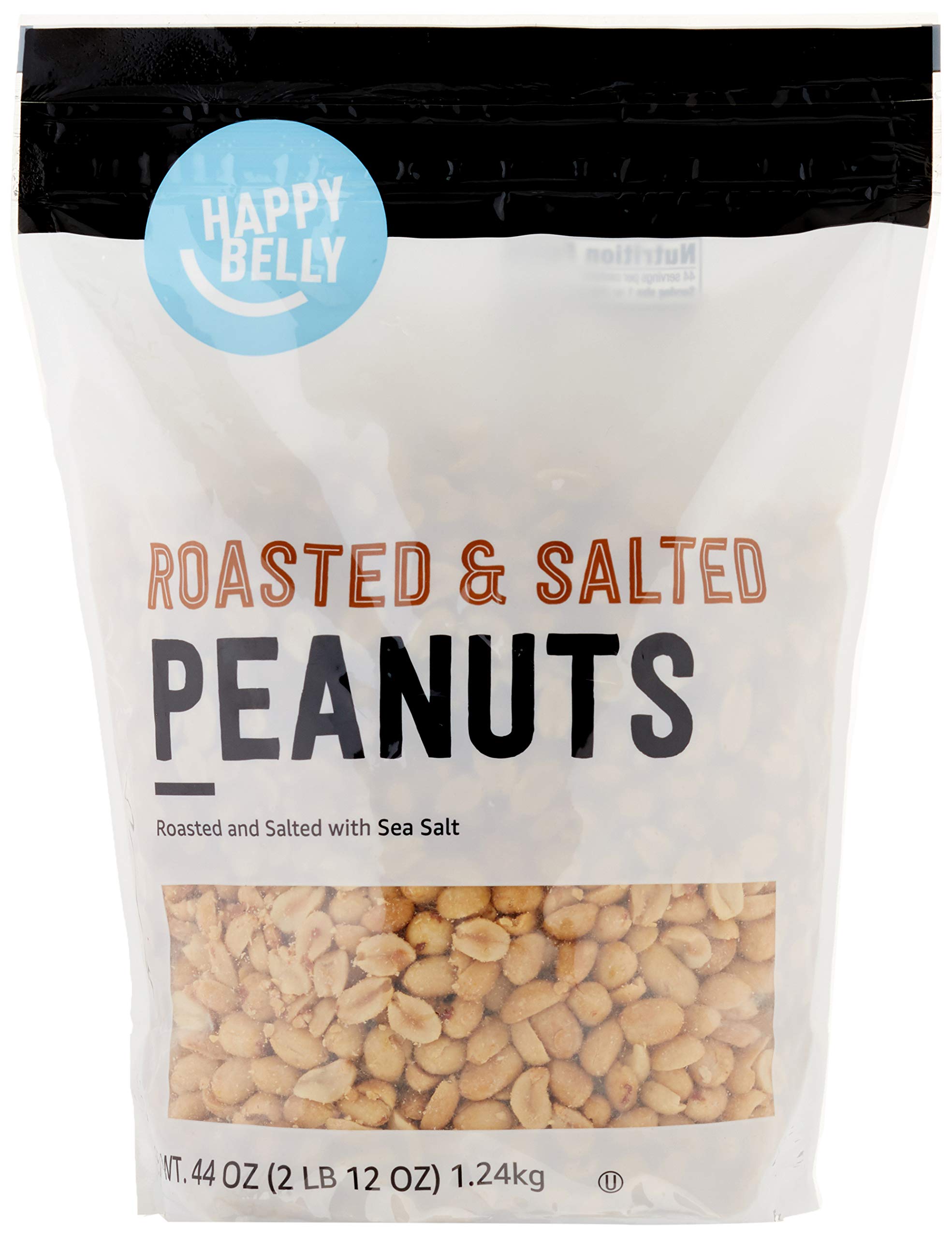 Amazon Brand Happy Belly Nuts, Chocolate & Dried Fruit and Roasted Salted Peanuts Trail Mix Bundle (3 Pounds)