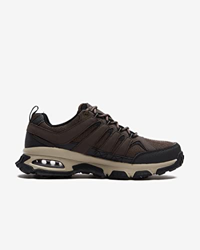 Skechers Men's Skech Air Envoy Oxford, Brown/Black, 12