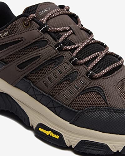 Skechers Men's Skech Air Envoy Oxford, Brown/Black, 12