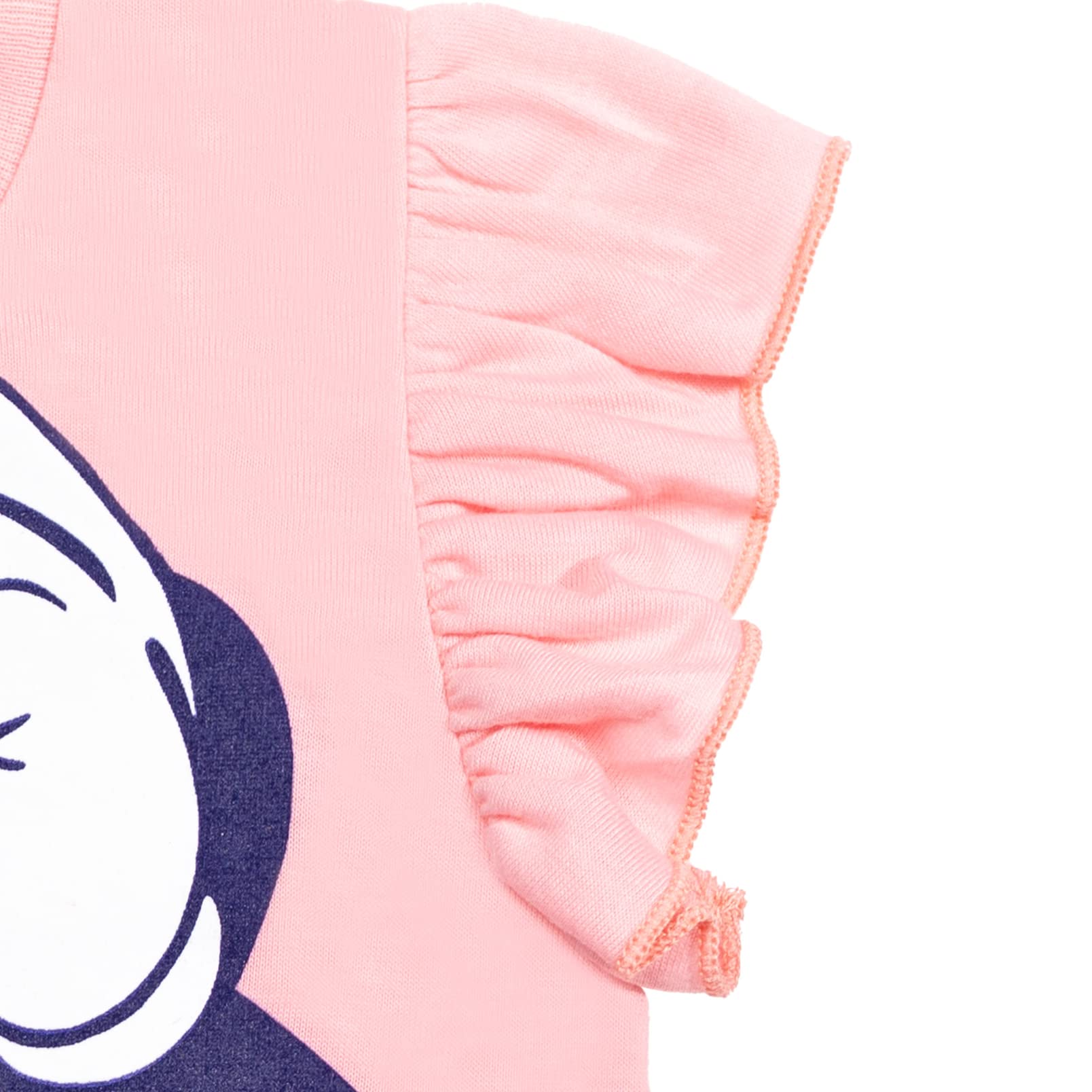 Disney Minnie Mouse Toddler Girls Graphic T-Shirt & Shorts Light Pink/Light Blue 5T