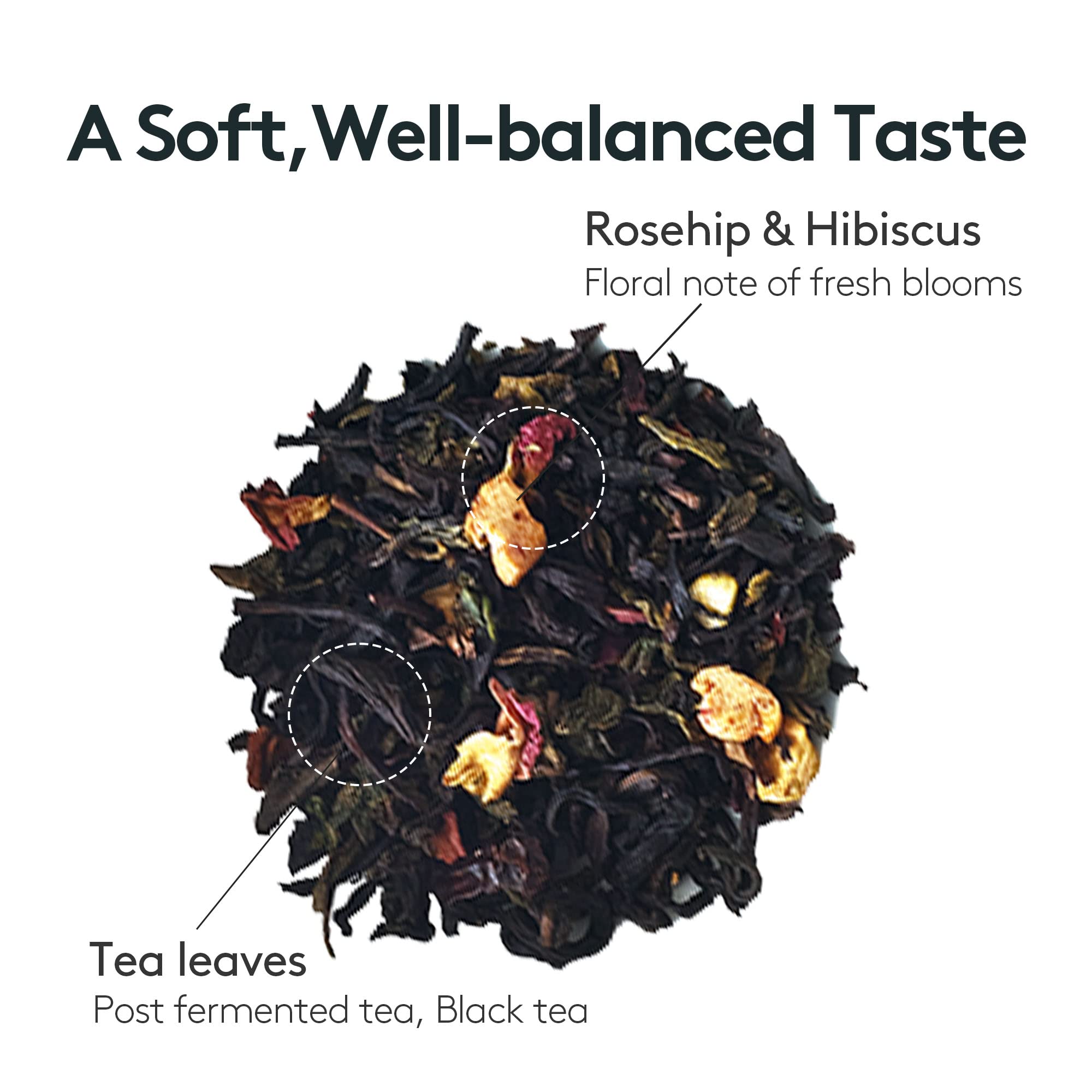 OSULLOC Cherry Blossom Tea (Floral, Sweet cherry scent) | Korean Premium Blended Tea Bag | Sweet Fruit Tea | 20 Count Tea Bags, 1.27oz