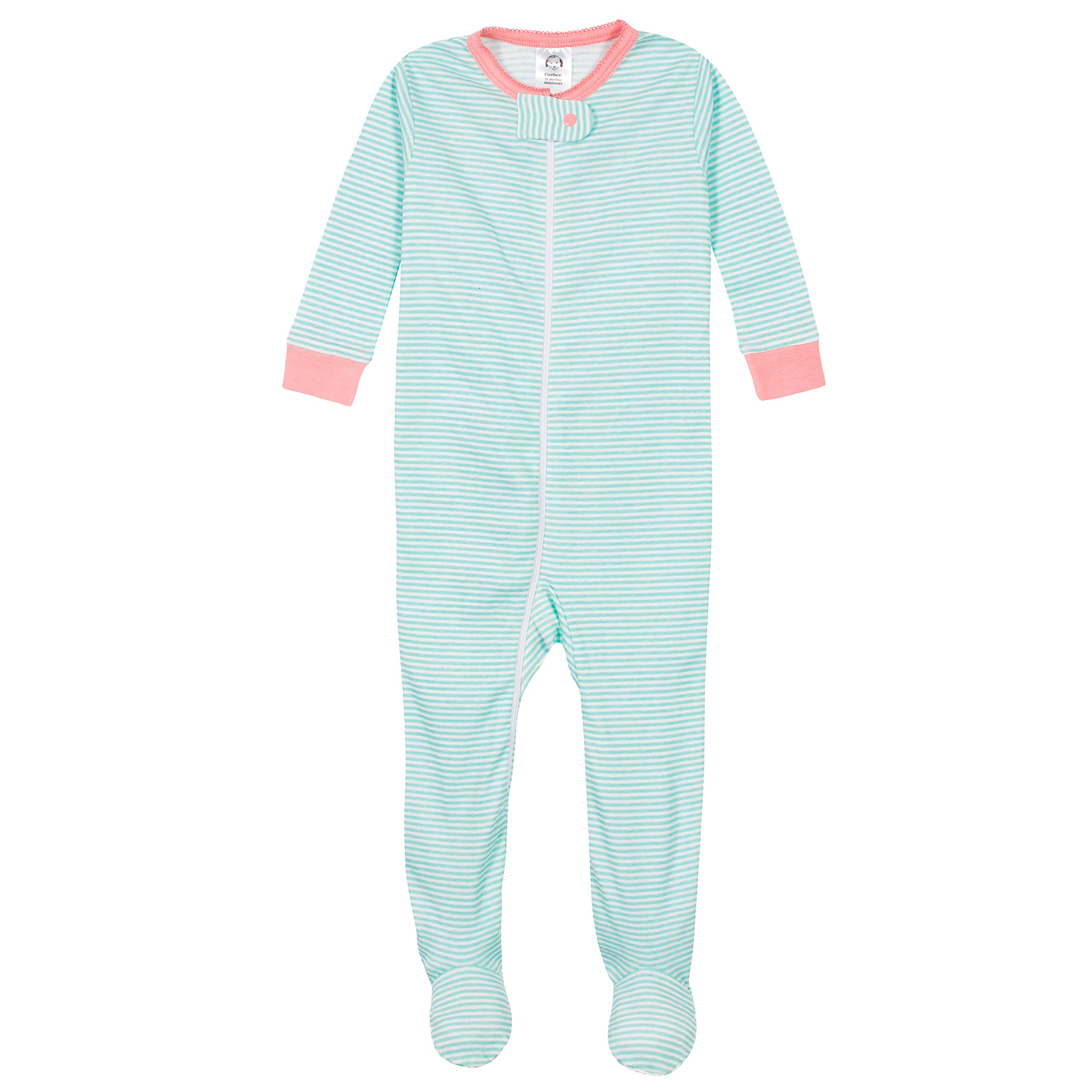 Gerber Baby Girls' Toddler 2-Pack Footed Pajamas, Llama Pink, 5T