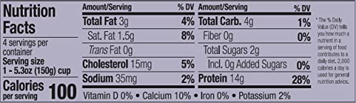 Siggi's, Lower Sugar Strawberry Yogurt 4 Count, 5.3 Ounce