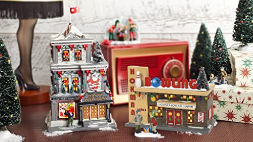 Department 56 A Christmas Story Village Hohman Lanes Bowling Lit Building, 5.75 Inch, Multicolor
